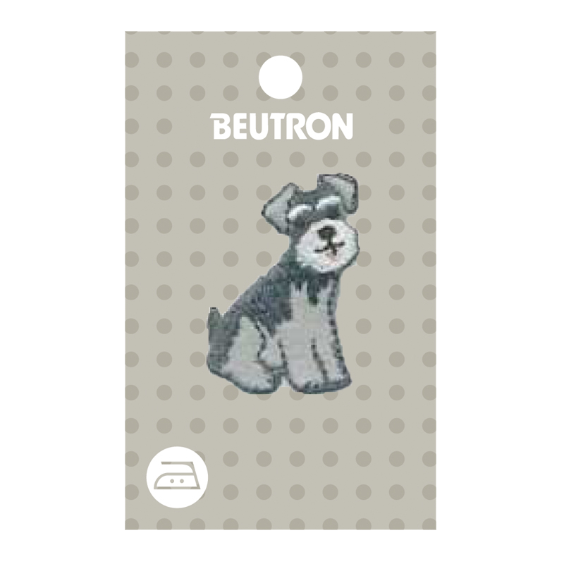 Iron On Motif - Schnauzer– The Telarie Fabrics & Haberdashery