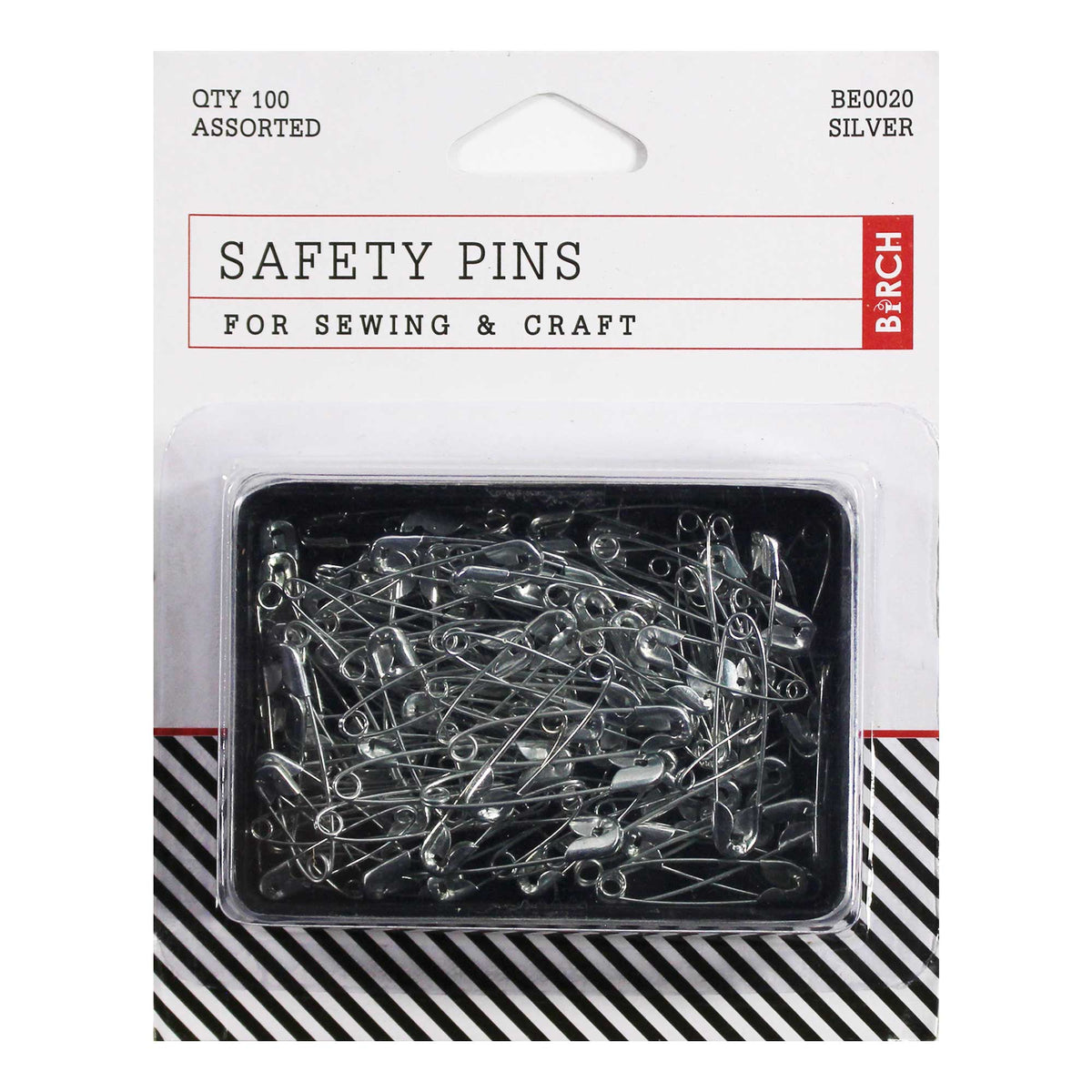 Birch Assorted Safety Pins - SILVER– The Telarie Fabrics & Haberdashery