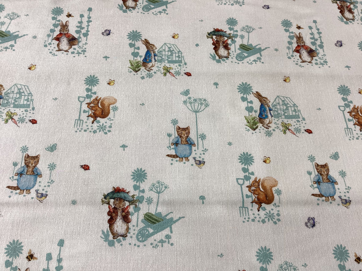 Peter Rabbit Quilting Fabric - Ben’s Wheelbarrow– The Telarie Fabrics & Haberdashery