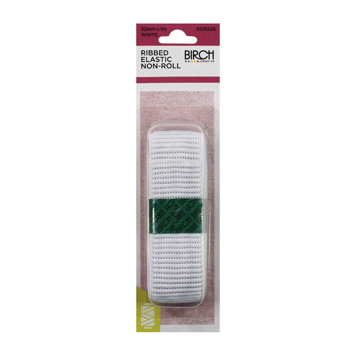 Packaged Ribbed Elastic (Non-Roll) - 32mm WIDE– The Telarie Fabrics & Haberdashery