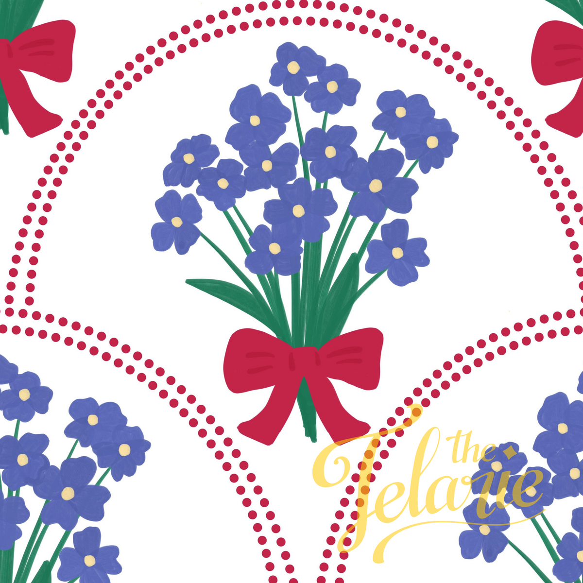 Forget Me Not Posy in Blue - Pre-Order– The Telarie Fabrics & Haberdashery