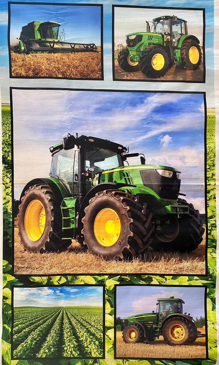 Farm Machines Quilting Cotton - Tractor PANEL– The Telarie Fabrics ...