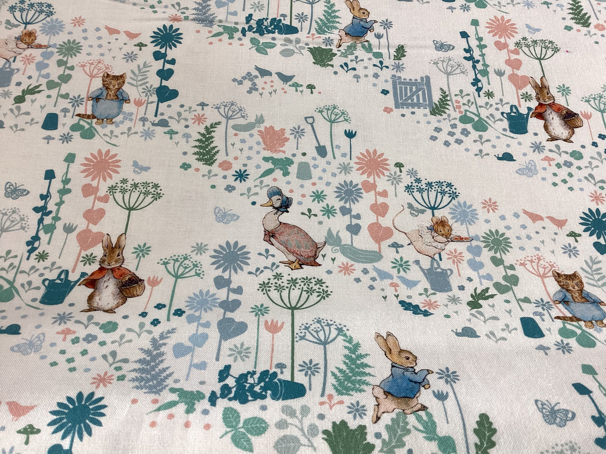 Peter Rabbit Quilting Fabric - Garden Path– The Telarie Fabrics ...