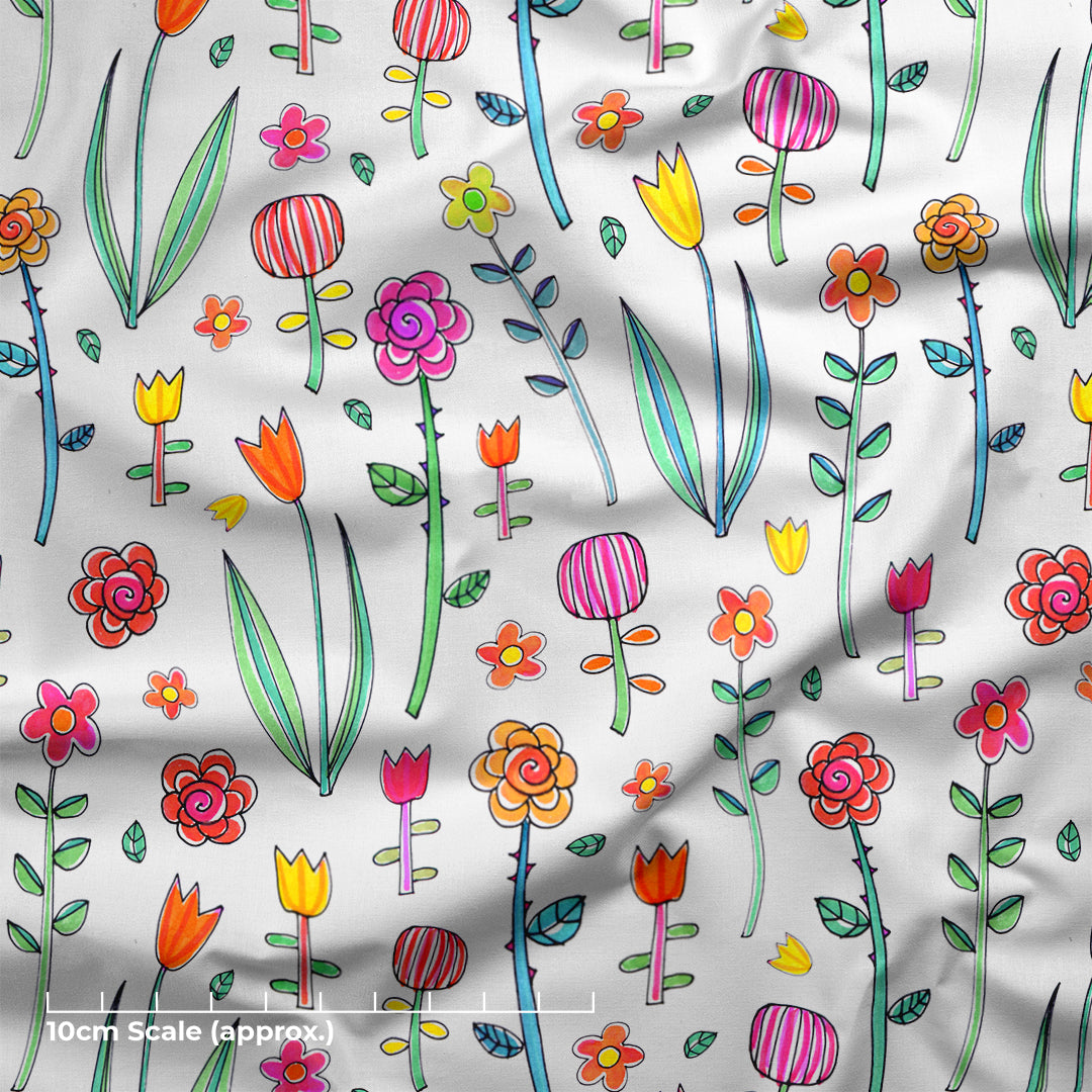 Retro Flower Doodles - Pre-Order– The Telarie Fabrics & Haberdashery