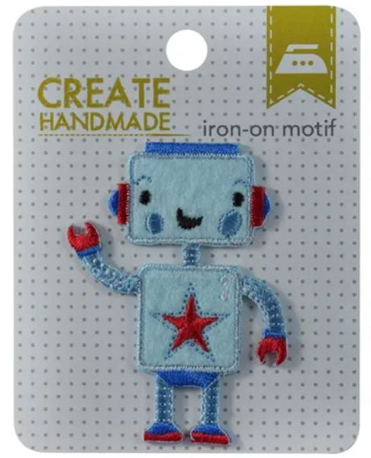 Robot Iron On Motif– The Telarie Fabrics & Haberdashery