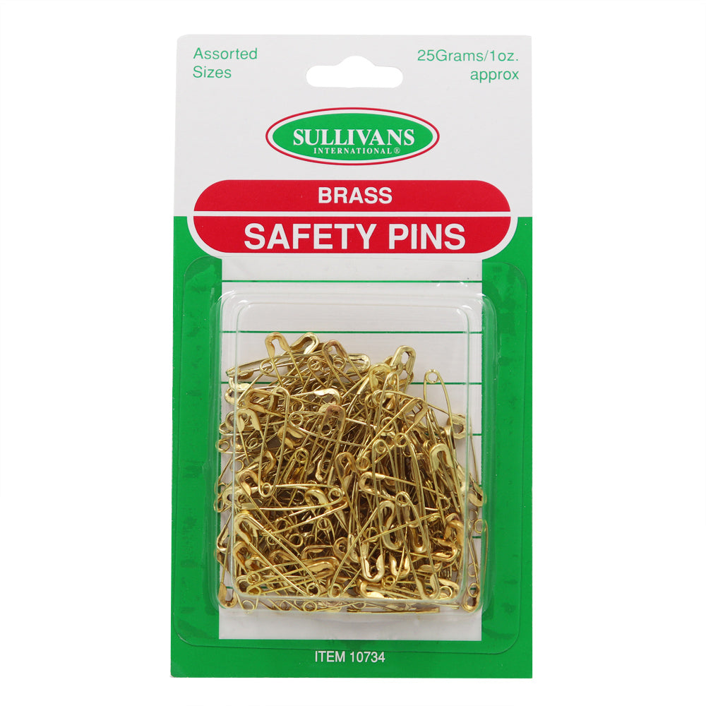 Safety Pins - Assorted Sizes GOLD– The Telarie Fabrics & Haberdashery