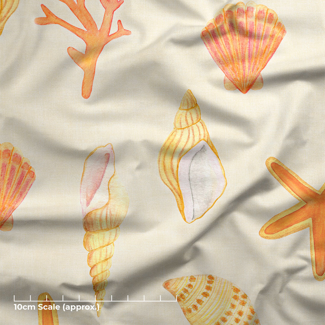 Sally's Seashells in Beige - Pre-Order– The Telarie Fabrics & Haberdashery