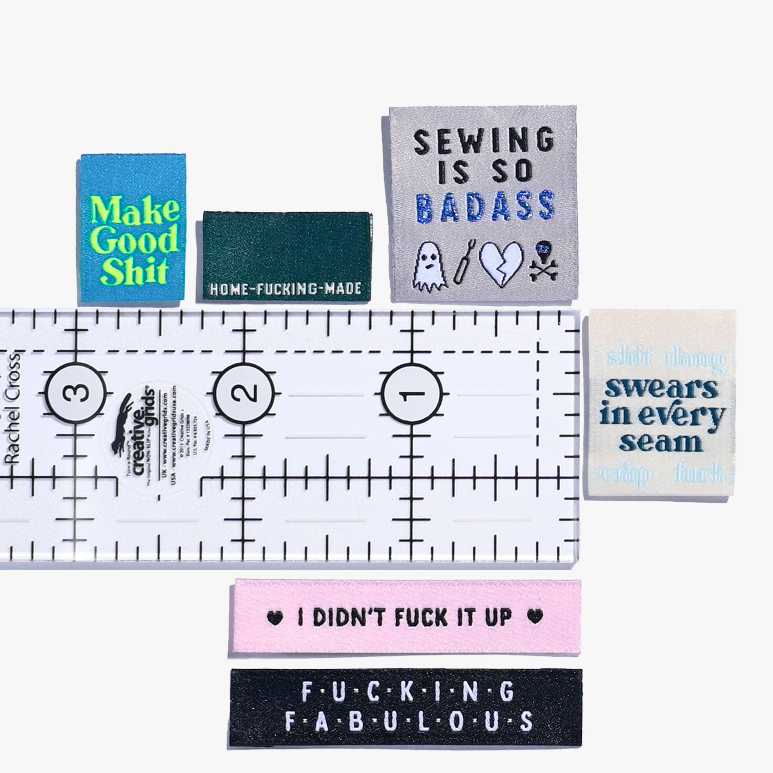 ‘The Sweary Sewist 3.0' Limited Edition Multi Pack - KATM Woven Labels ...